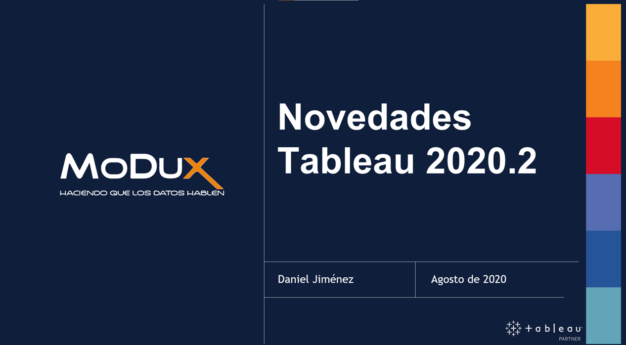 Grabación Webinar Novedades Tableau 2020.2 - Modux