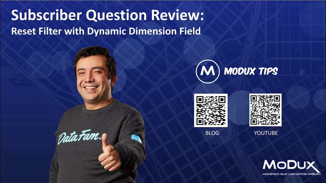 Reinicializa un Filtro que usa una Dimensión Dinámica en Tableau - Modux